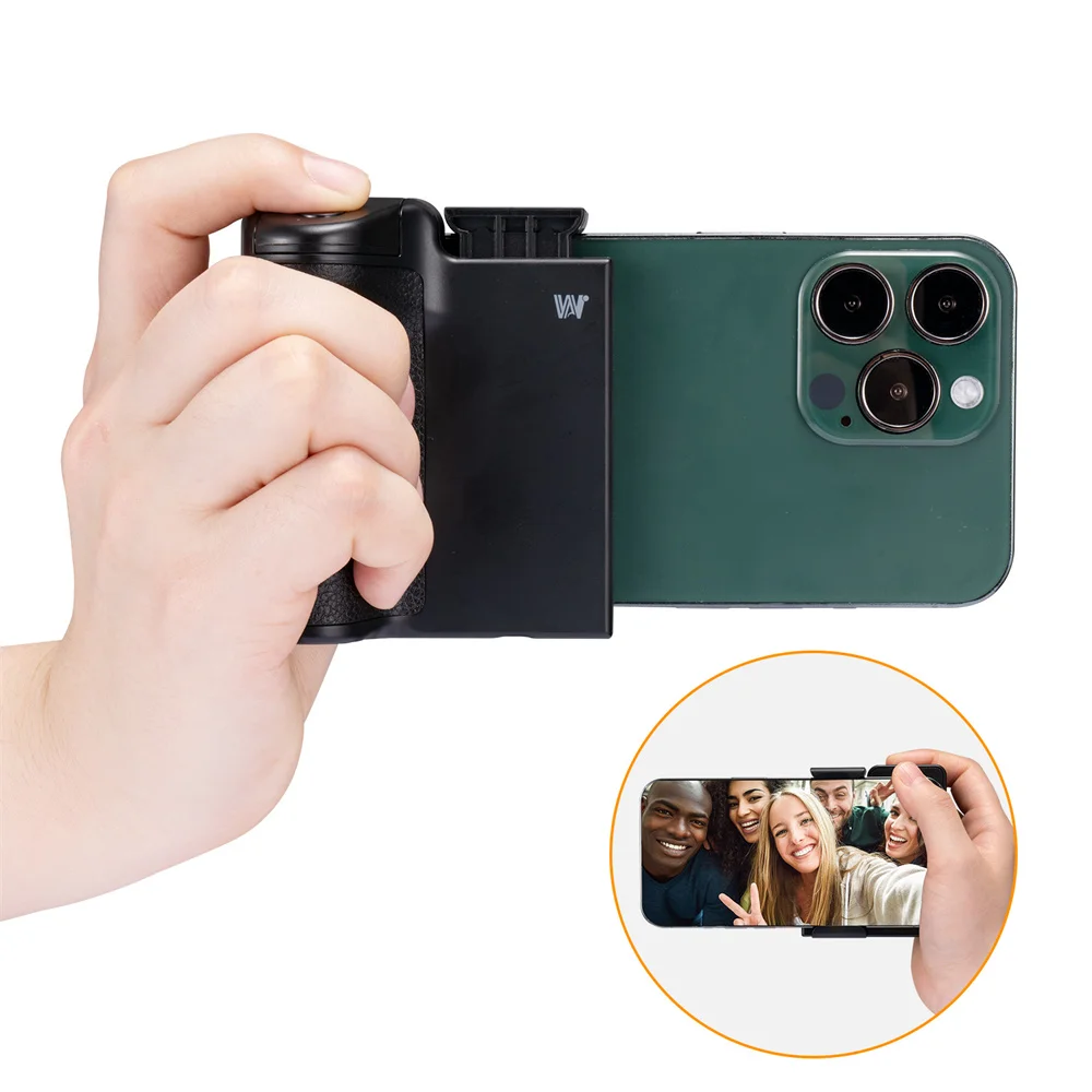 Smartphone-Handheld-Selfie-Booster-Hand-grip-Bluetooth-Remote-Control ...