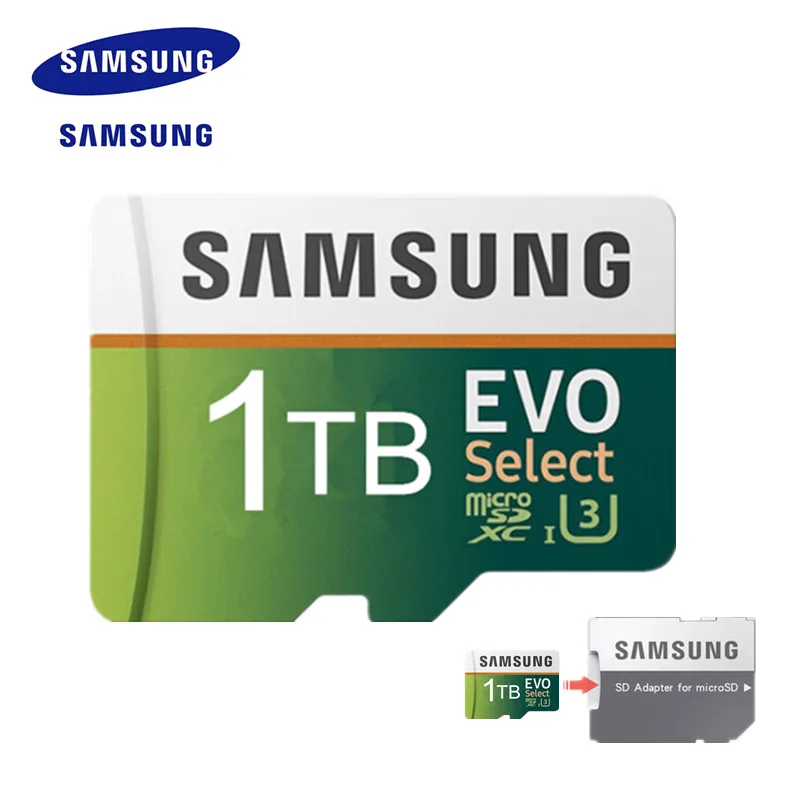 Original Samsung SD Card 128GB 256GB 512GB 1TB Memory Card Class10 EVO ...