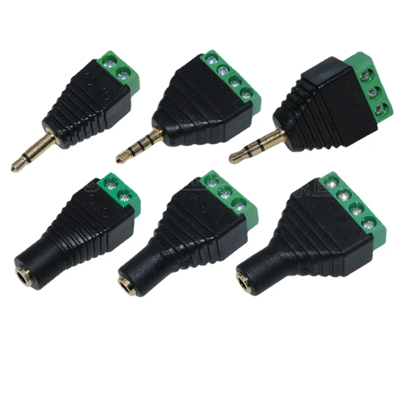 Solderless-3-5mm-stereo-plug-socket-for-dual-channel-audio-earphone ...