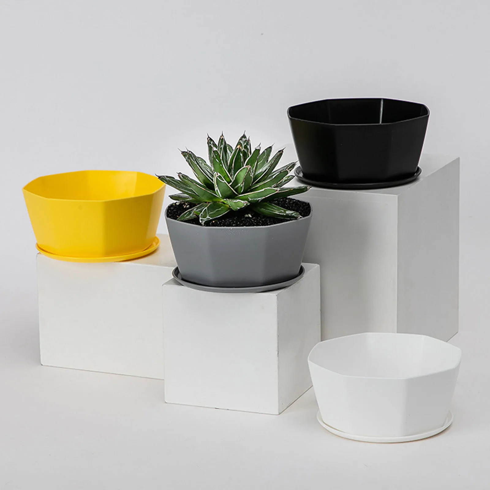 Modern-Flower-Pots-Large-Diameter-Plastic-Planters-With-Hole-Pots-Great ...