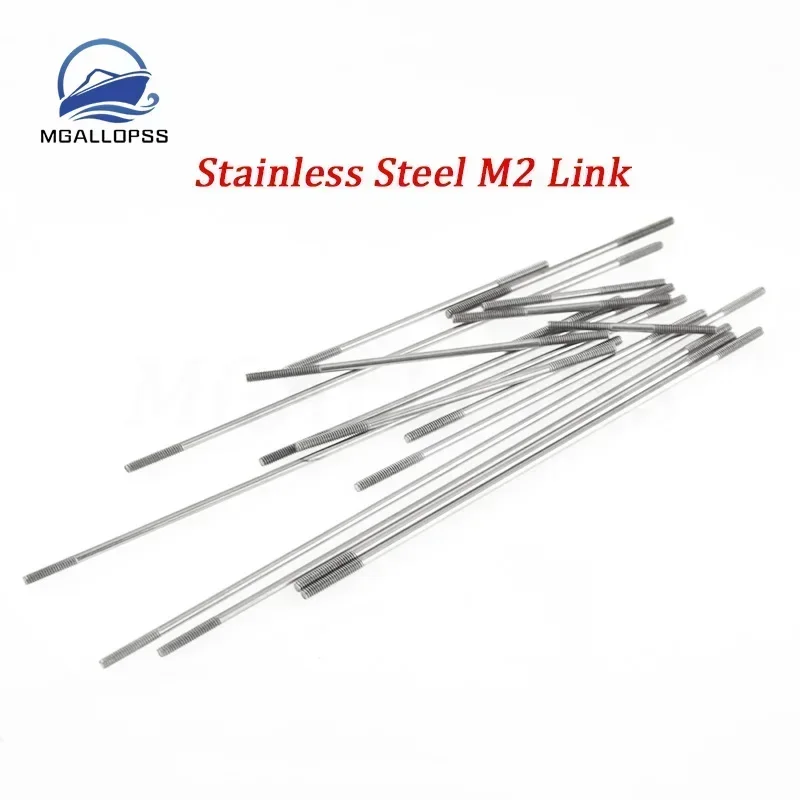 10pcs-Stainless-Steel-Push-Pull-Rod-M2-Connecting-Rods-with-Thread ...