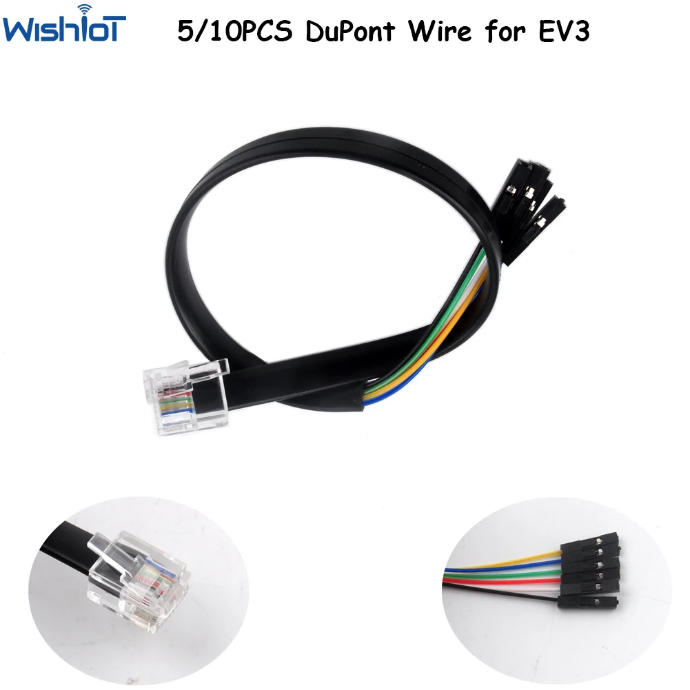 5-10PCS-25CM-MOC-Extension-Wire-Female-6P-Connector-to-Building-Blocks ...