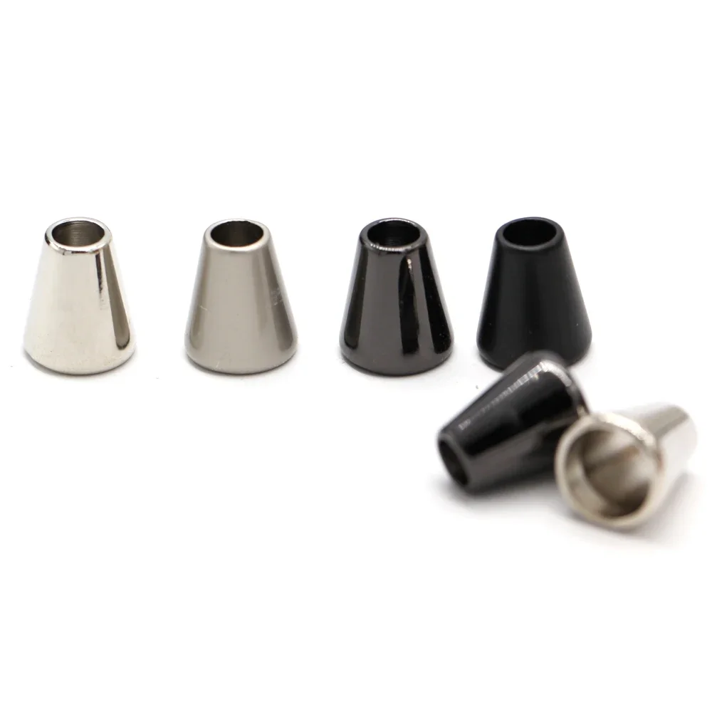 10Pcs-Conical-Quality-Metal-End-Stopper-Cord-Rope-Ends-Jewelry-Making ...