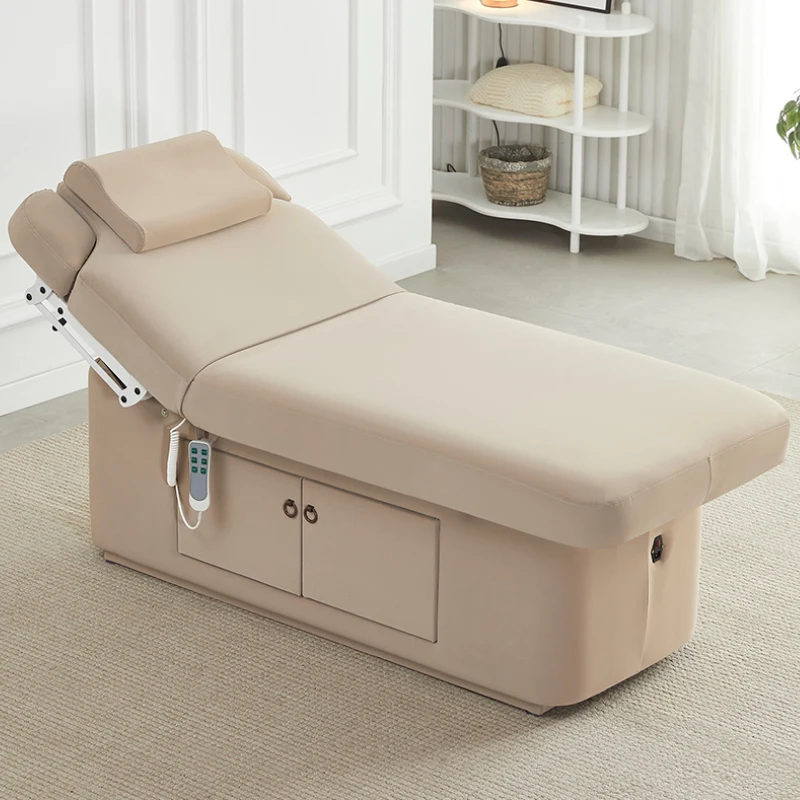 Cama de beleza elétrica de látex, cama de massagem SPA multifuncional ...