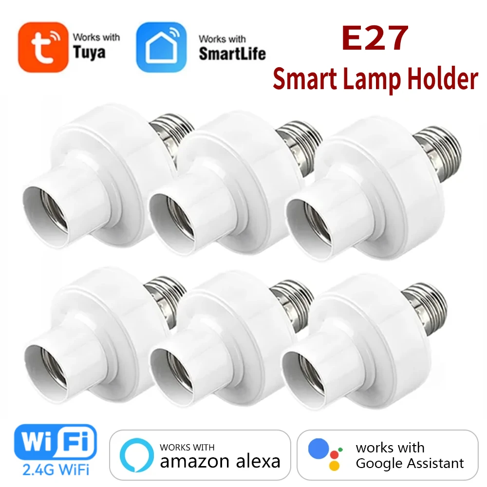 Tuya-WiFi-Smart-Light-Holder-Adapter-E27-LED-Bulbs-Base-AC85-265V-Lamp ...
