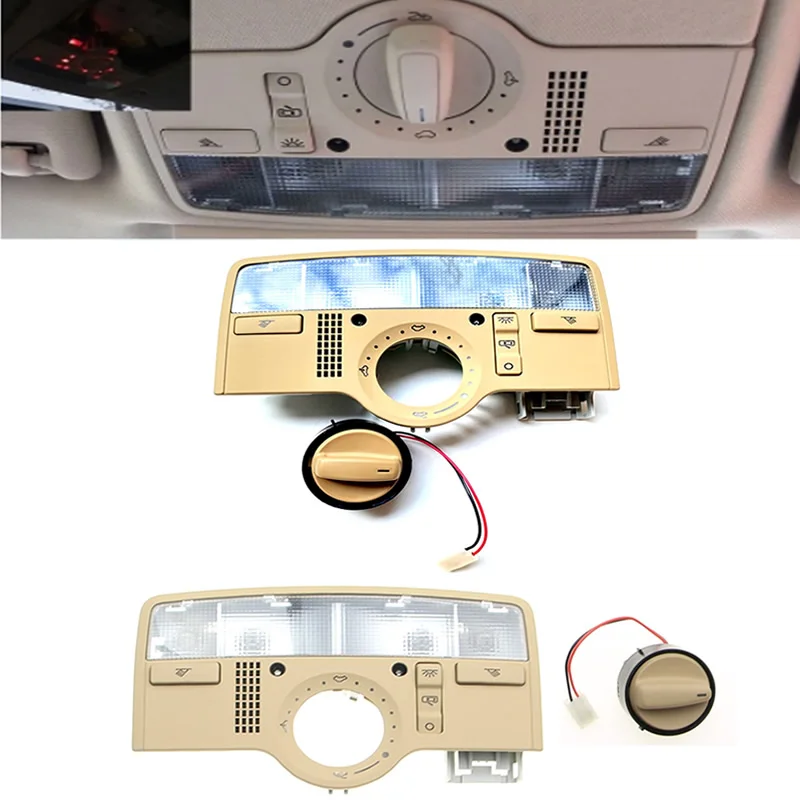 3B7947106B 7R3 / H67 For VW Passat B5 Interior Dark Beige Dome Light ...