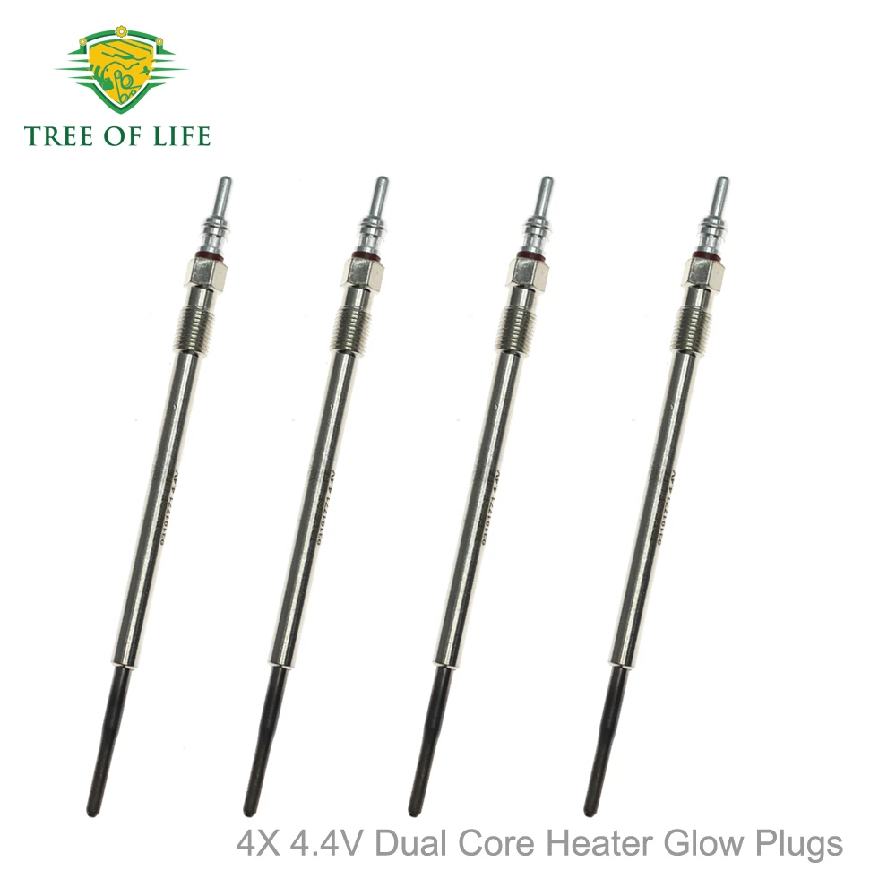 4X 4.4V Dual Core Heater Glow Plugs For Suzuki SX4 1.6 2.0 DDiS Saab 9 ...