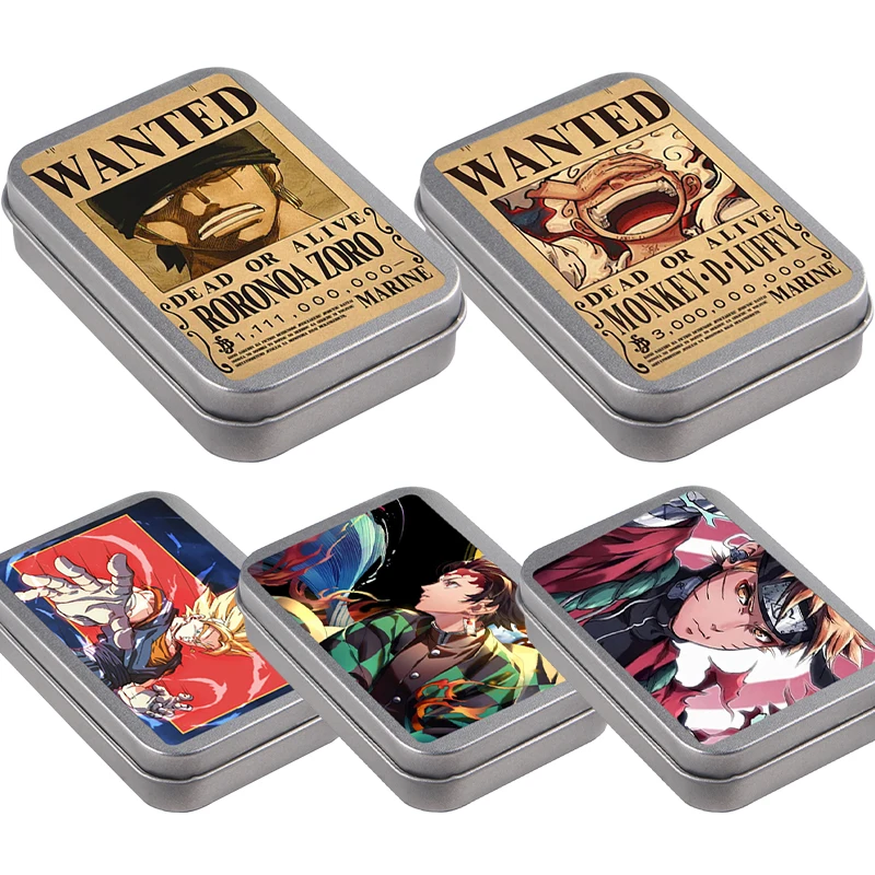 10X7Cm-One-Piece-Printed-Anime-Card-Storage-Metal-Box-Holder-Cartoon ...