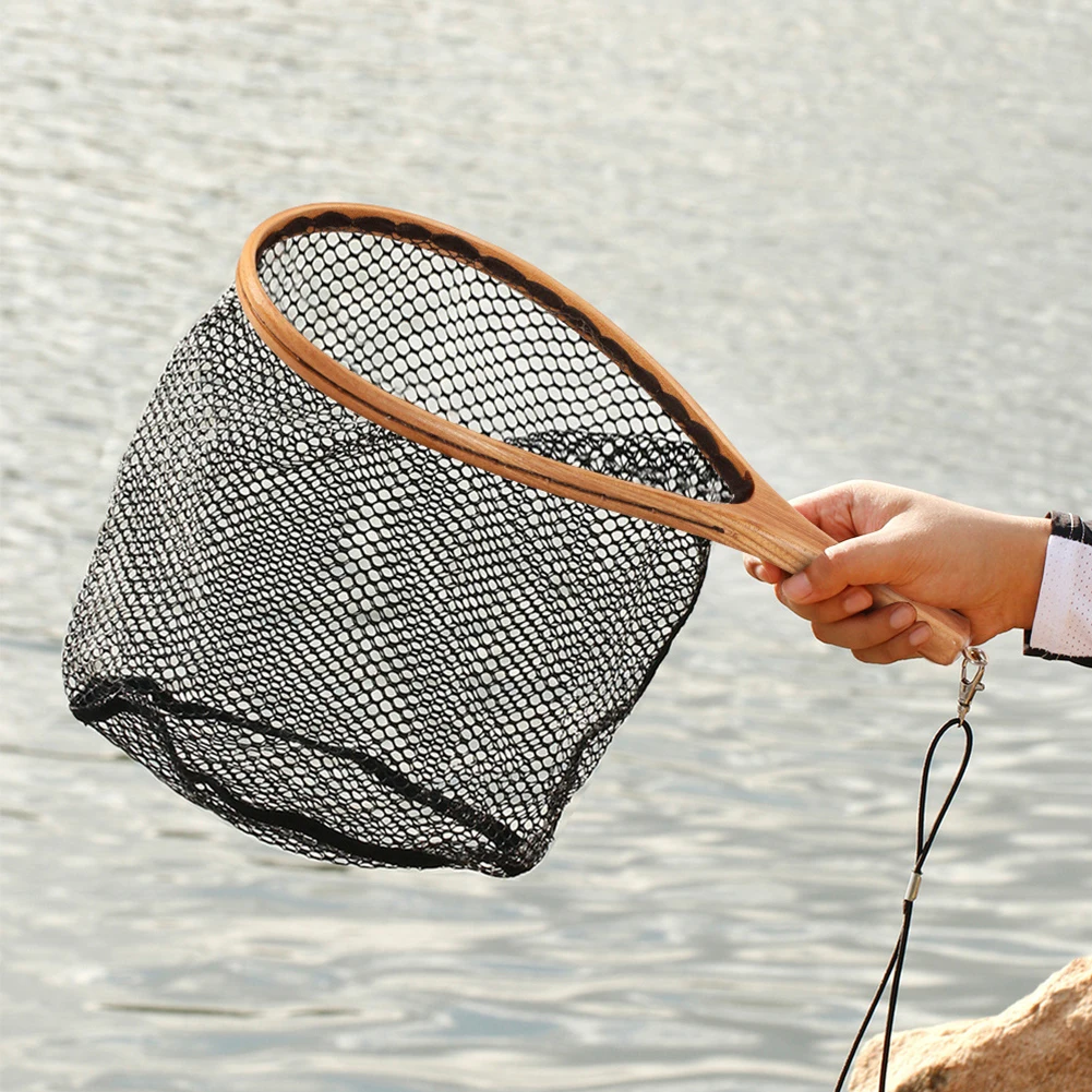 Folding-Handheld-Fishing-Net-Lure-Stream-Fishing-Hand-Net-with-Anti ...