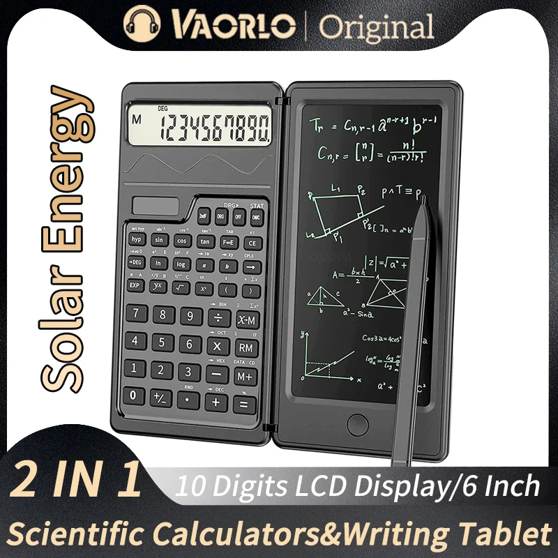 Foldable-Solar-Energy-Scientific-Calculators-6-Inch-LCD-Writing-Tablet ...
