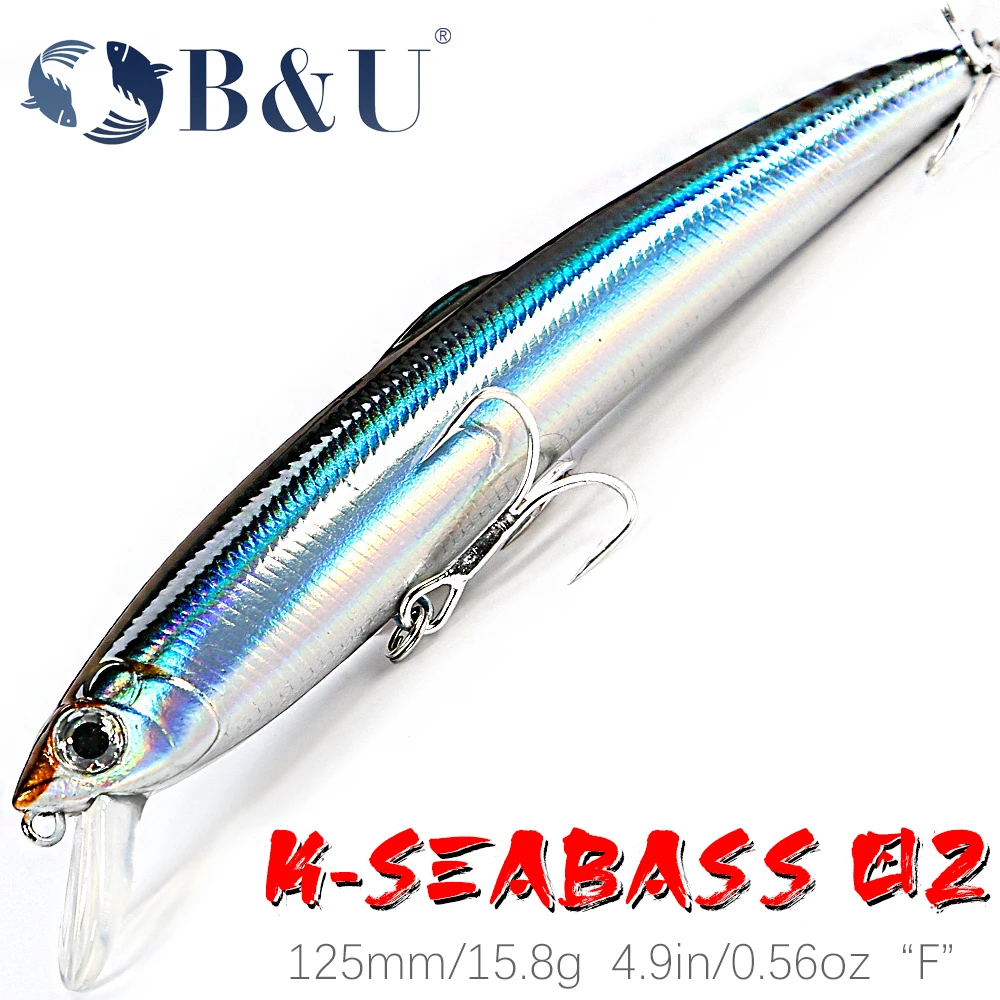 B-U-125mm-Minnow-Fishing-Lure-Hard-Bait-Floating-Minnow-Wobbler ...