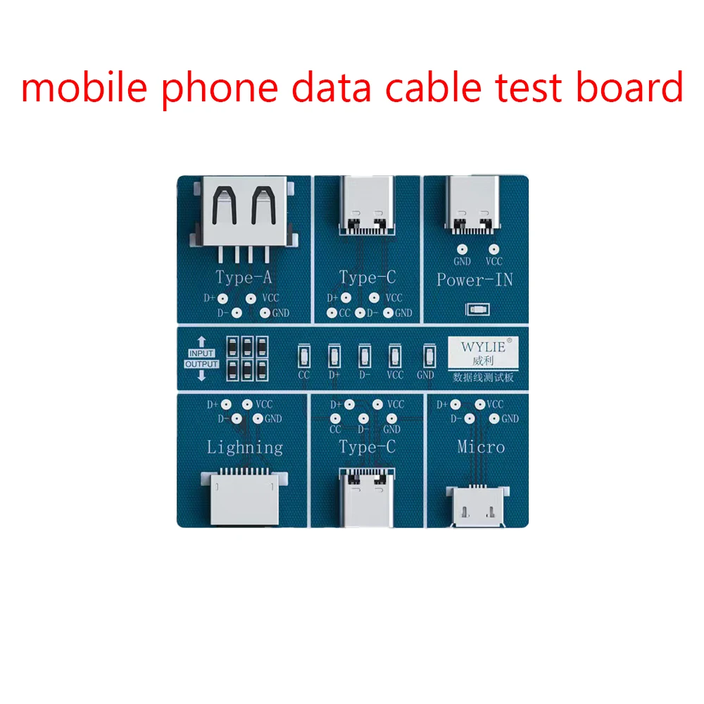 Type-C-A-Micro-Lightning-USB-Cable-Test-Board-For-iPhone-Huawei-Samsung ...