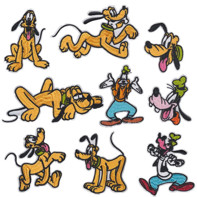 Iron on Cute dog Animal Patches Set for Kids Clothing DIY T-shirt ...