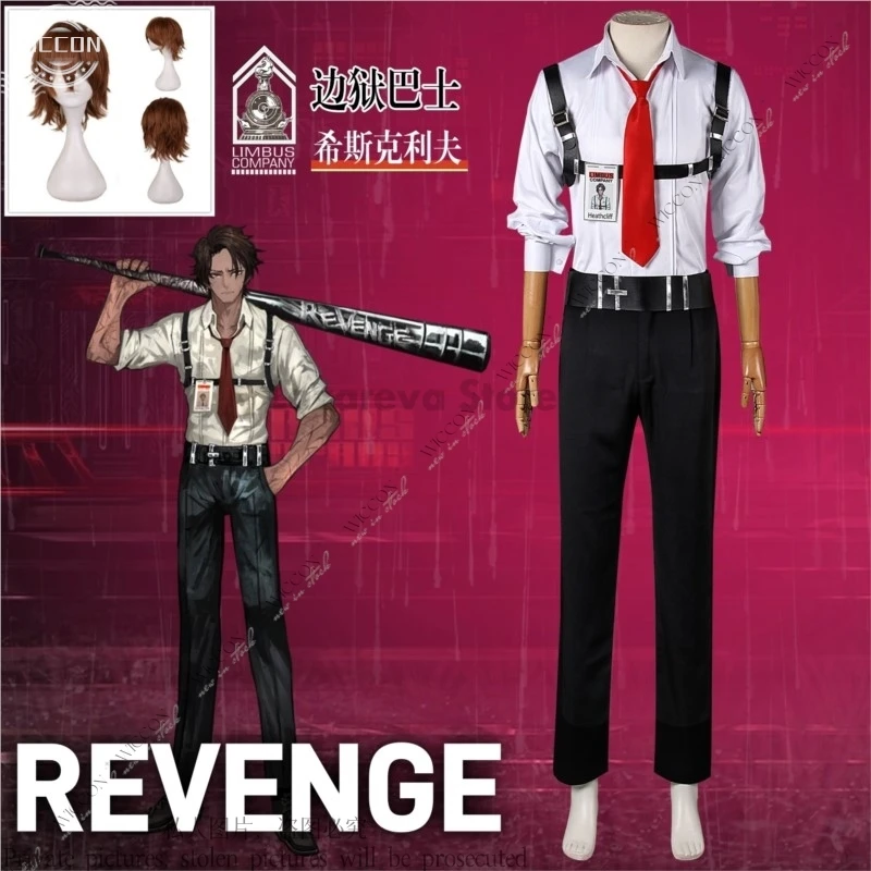 REVENGE-Cosplay-Costume-Wig-Limbus-Company-Heathcliff-Role-Play ...