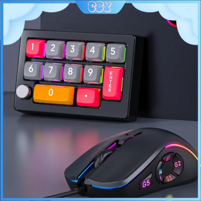 New-Mini-Usb-Wired-Mechanical-Gaming-Keyboard-Programming-Keypad-With ...