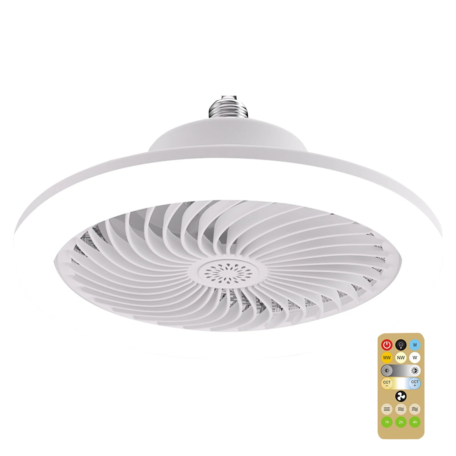 Intelligent-remote-control-LED-large-wind-fan-light-E27-screw-dimmable ...
