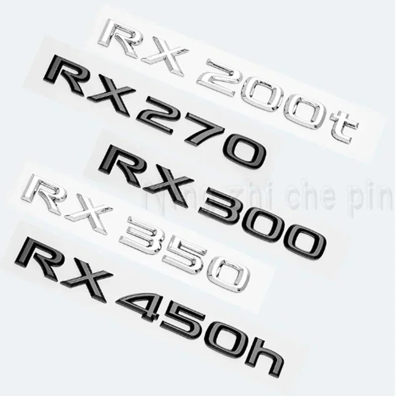 3D Chrome Glossy Black ABS RX200t RX270 RX300 RX350 RX450h RX450hL ...