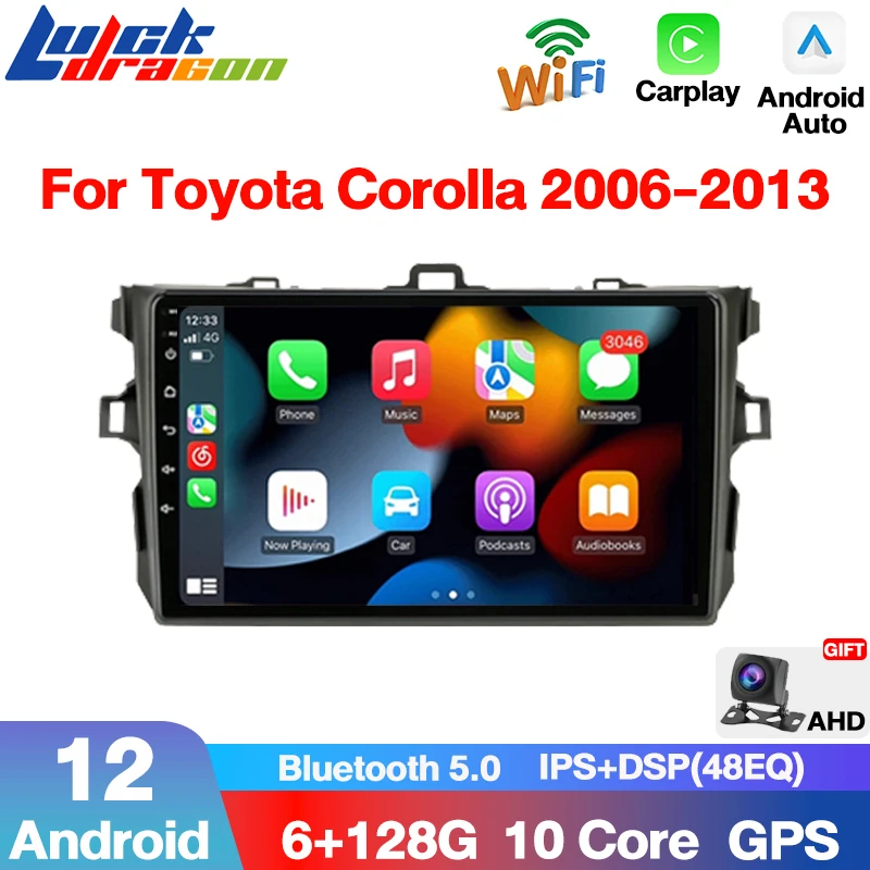 Carplay-Android-Auto-10-N-cleo-4G-Wifi-Para-Toyota-Corolla-2006-2013 ...