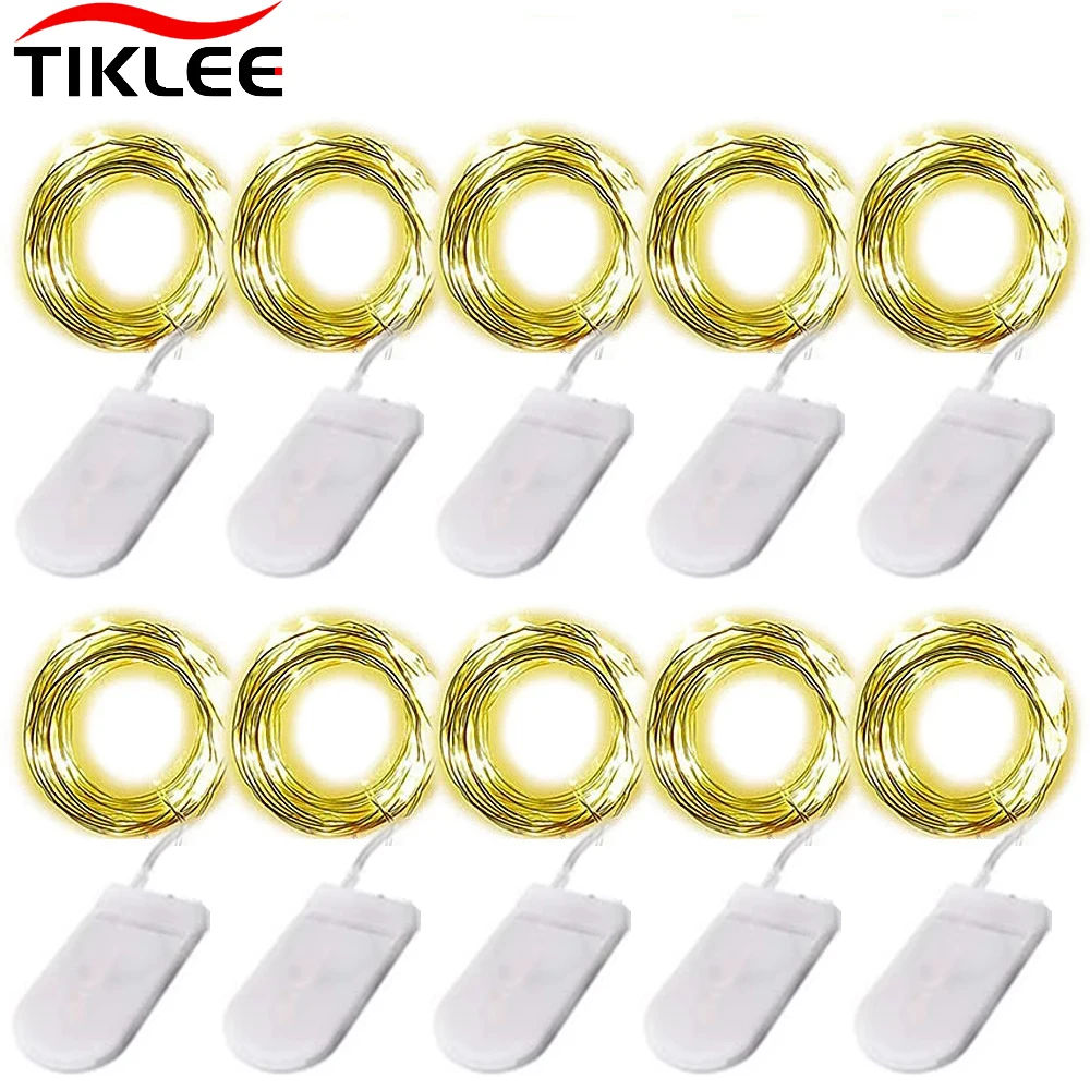 10pcs-lot-Copper-Led-Fairy-Lights-2M-20-Leds-CR2032-Button-Battery ...