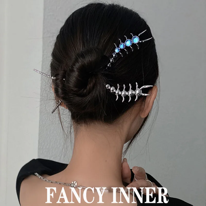 2022-New-Hair-Accessories-Hair-Sticks-Moonstone-Centipede-Animal-Design ...