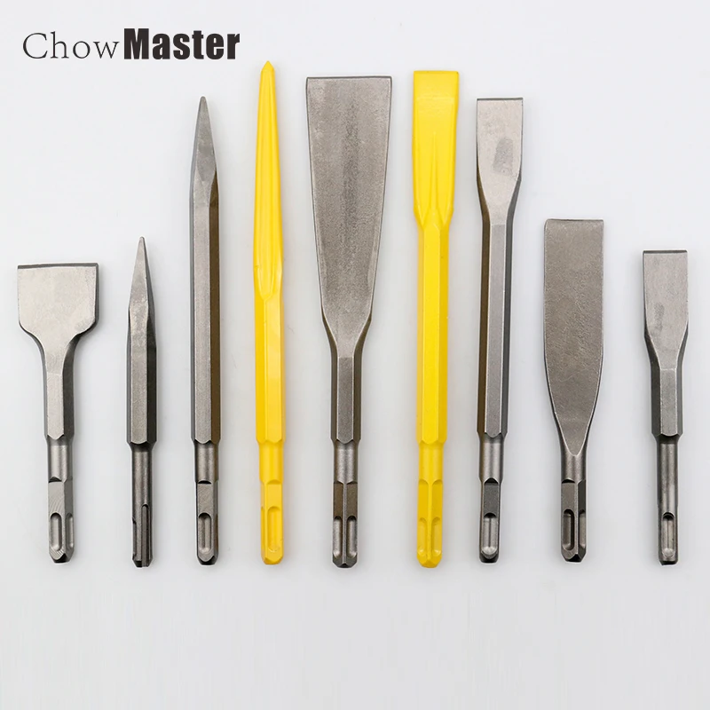 SDS PLUS Shank Electric Hammer Masonry Point Groove Flat Chisel Drill ...
