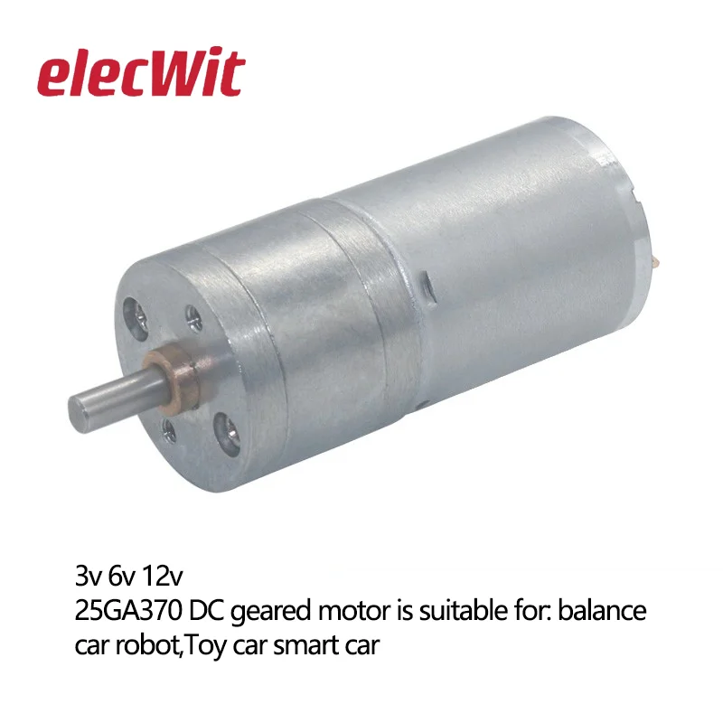 JGA25-370 Geared motor DC motor 6V 12V electric gear motor high torque ...