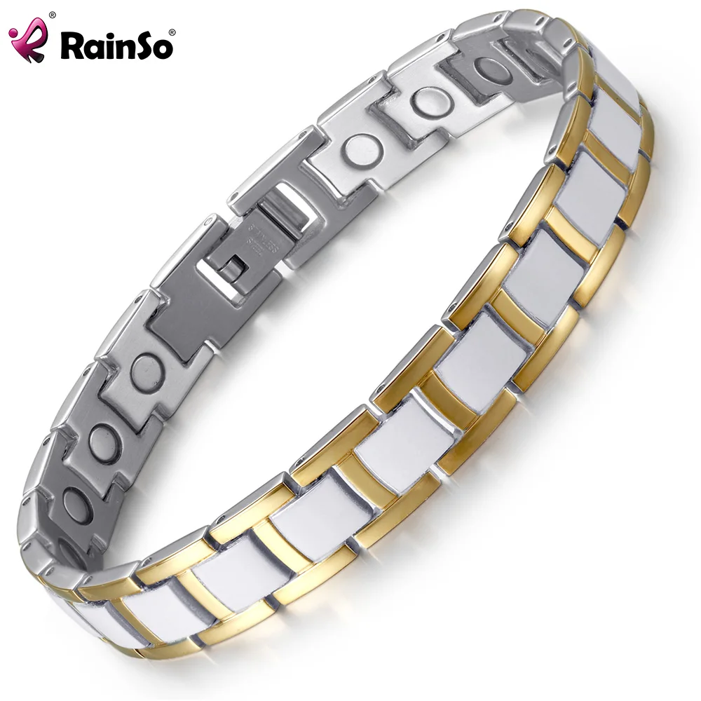 Rainso-Bracelets-For-Women-Fashion-Stainless-Steel-Bracelet-Bio-Energy ...