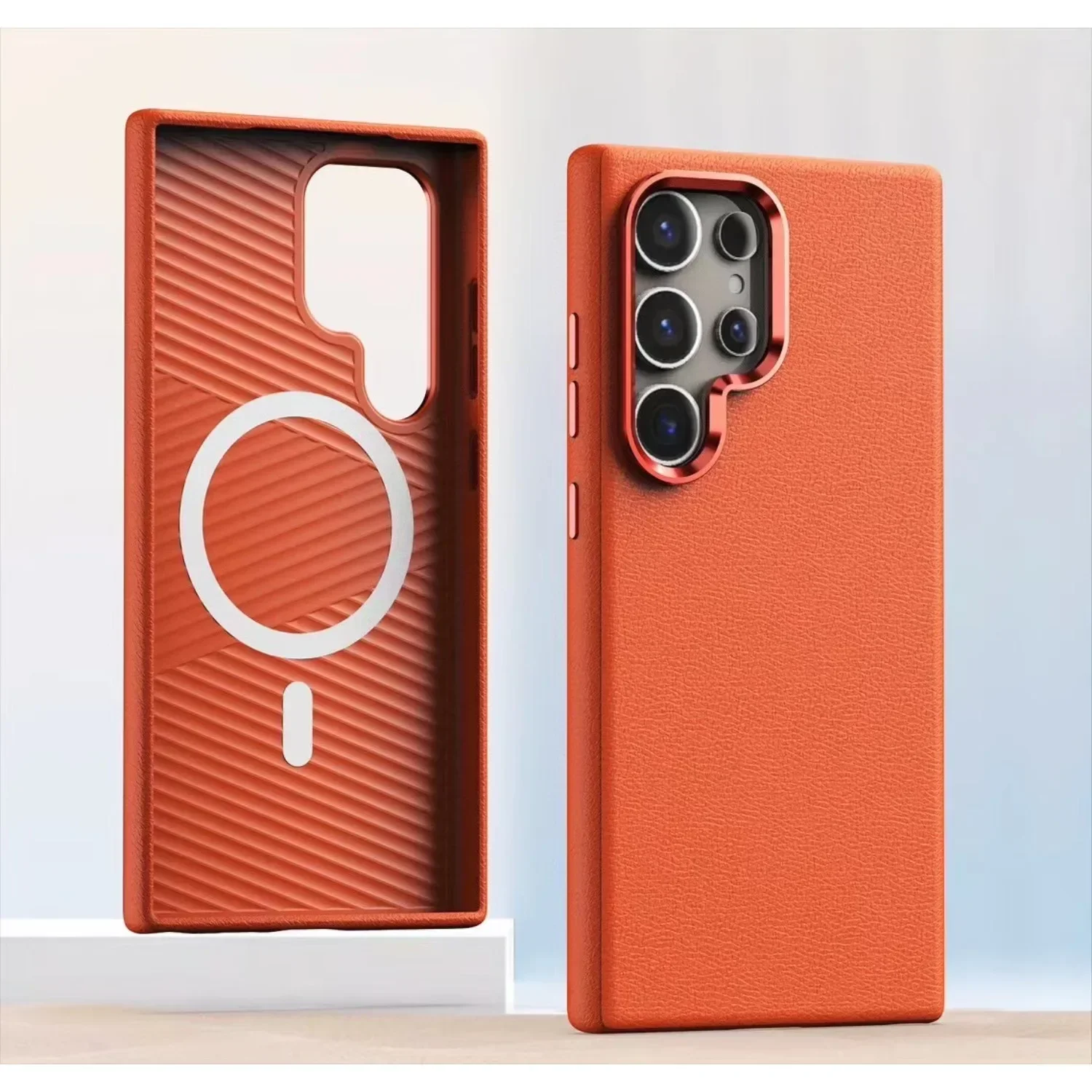 Luxury-leather-Magsafe-magnetic-phone-case-suitable-for-Samsung-Galaxy ...