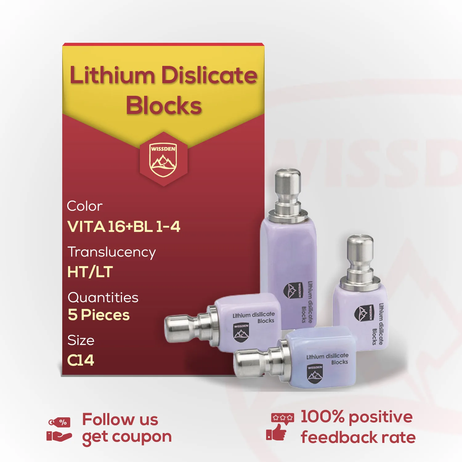 5-piezas-Bloques-de-disilicato-de-litio-C14-cubos-de-cer-mica-de-vidrio ...