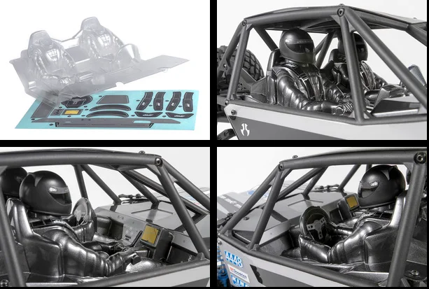 1/10 Scale RC Car Crawler Axial Racing Interior seat doll driver ...