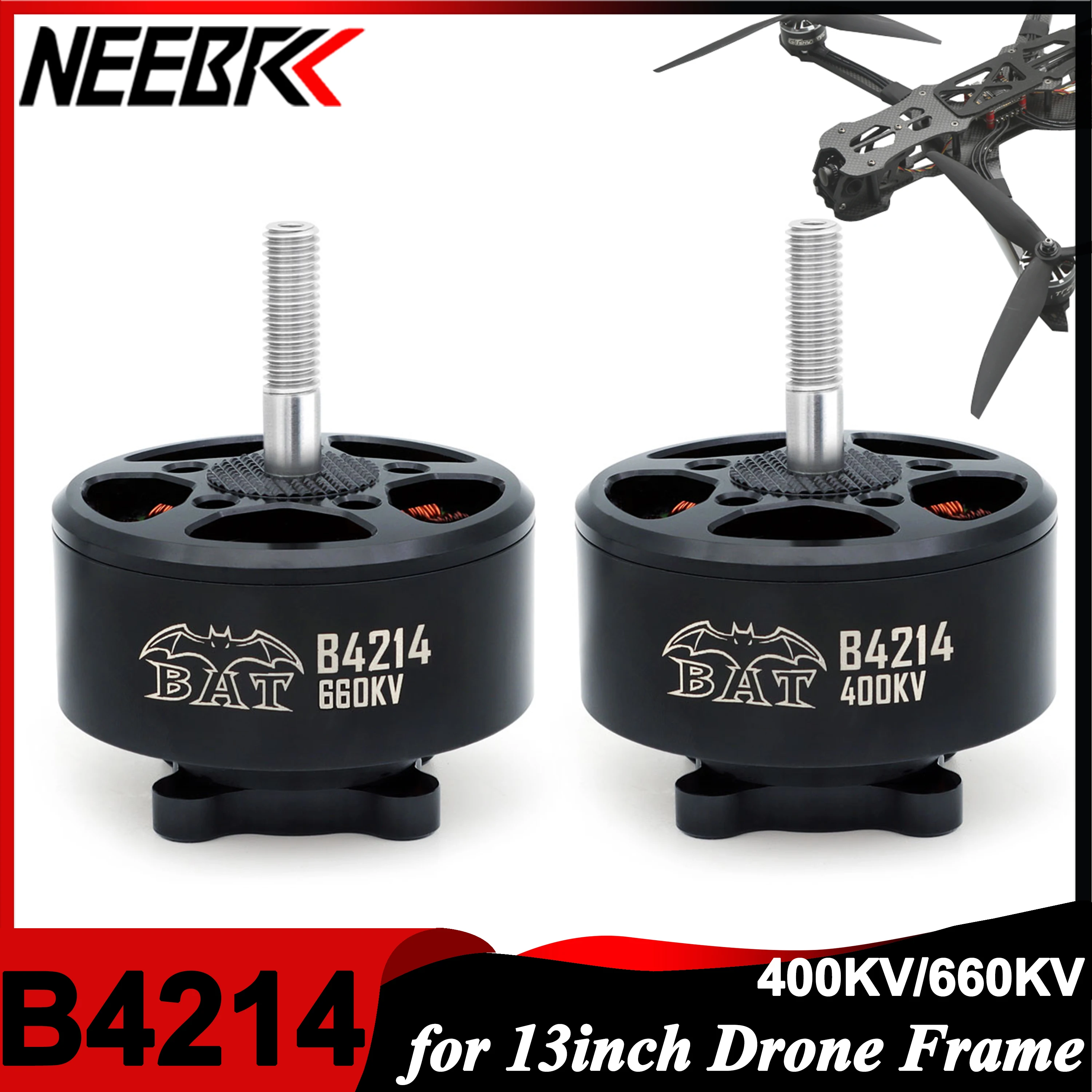 Surpass Hobby B4214 4214 400KV 660KV 14 Poles M6 Shaft FPV Brushless ...