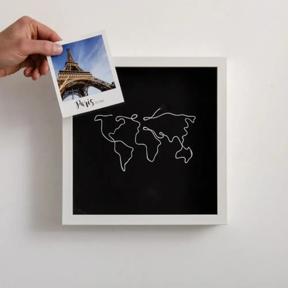 Travel Ticket Shadow Box – Memory Keepsake Frame for Photos ...