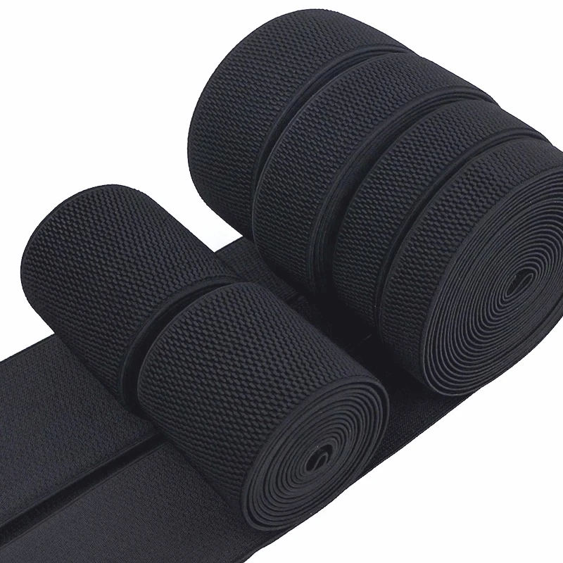 2/5M 25-100mm Black White Elastic Bands Clothes Abdomen Sewing Rubber ...