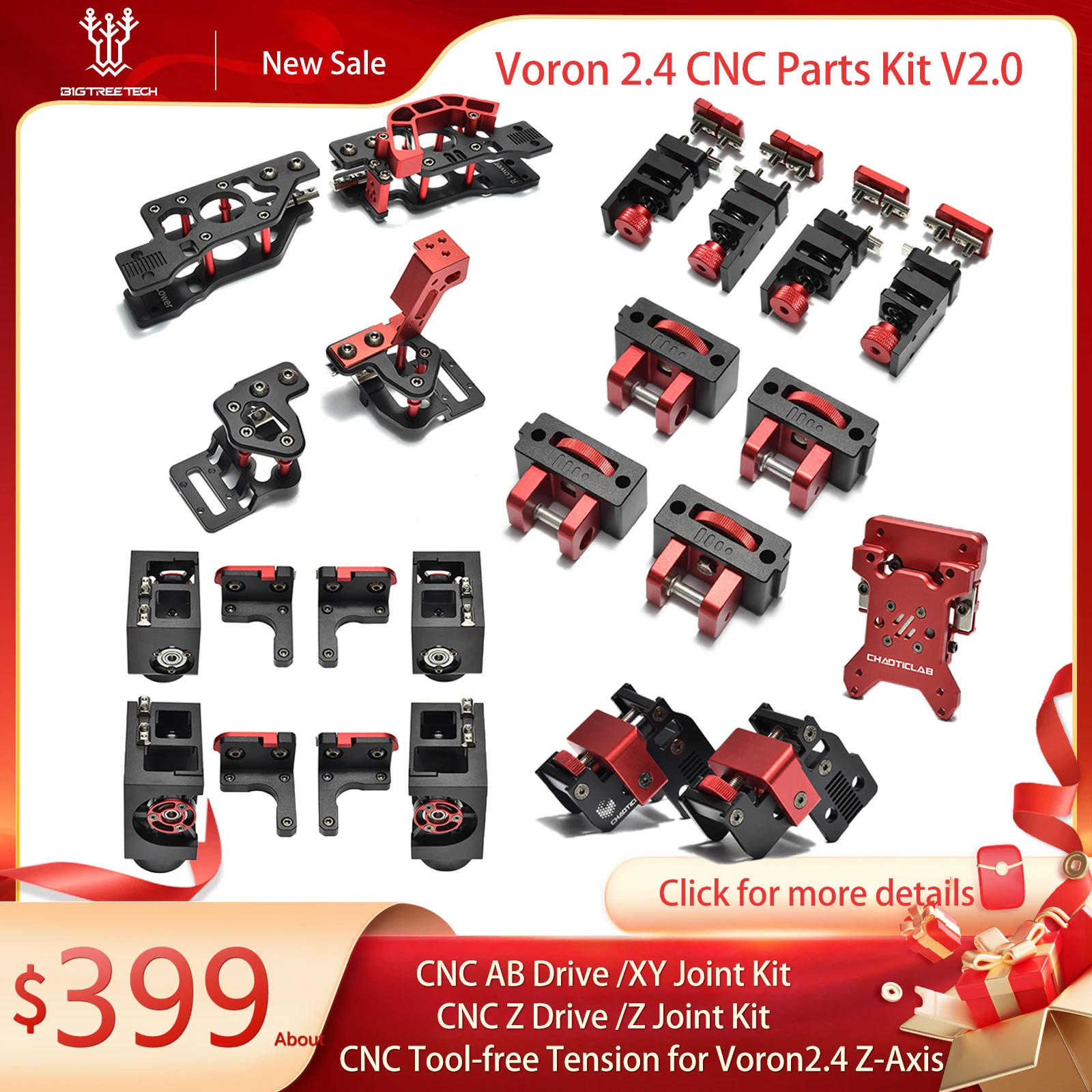 Chaoticlab-Voron-2-4-CNC-Parts-Kit-Full-Upgrade-Aluminum-Alloy-Frame ...