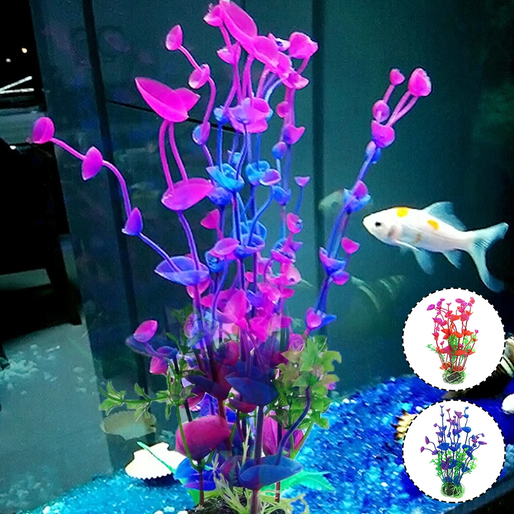 Plastic Fish Tank Accessories | Aquarium Plants Flowers | Aquatic ...