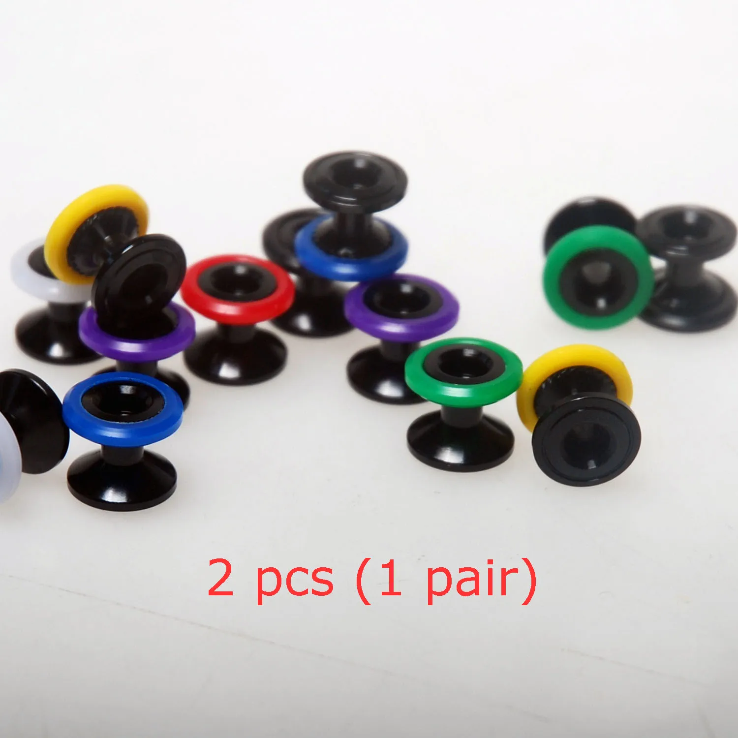 2pcs-13-12MM-Double-Guide-Rollers-Hard-Rubber-Ring-Guide-Wheels-Low ...