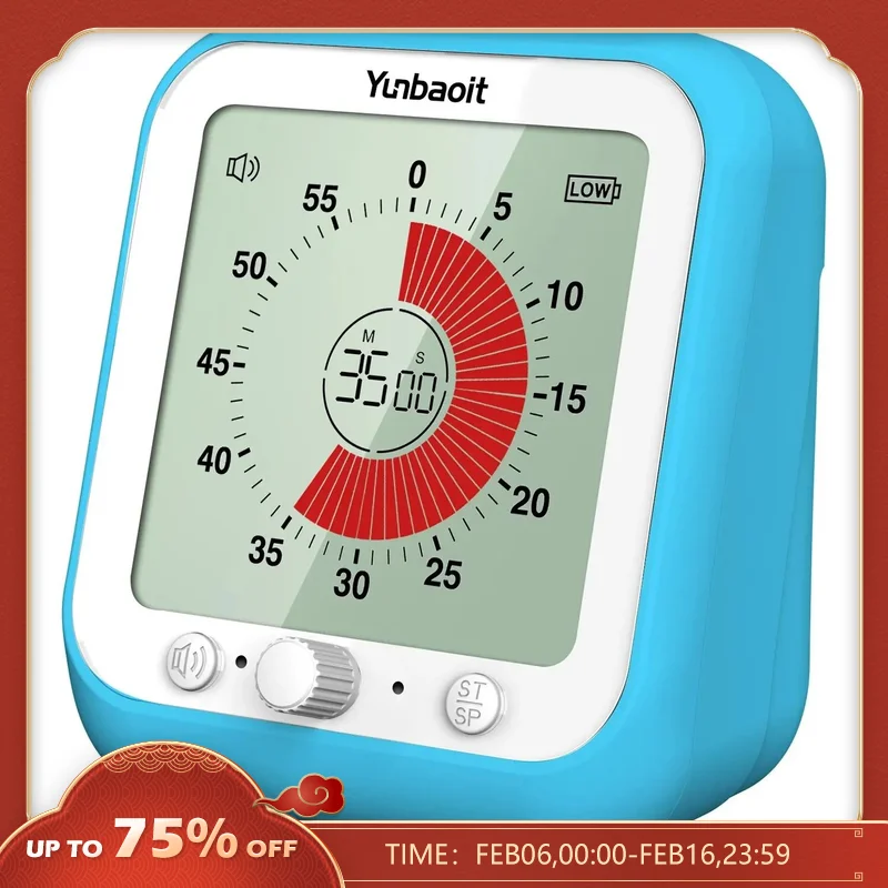 Yunbaoit-VT09-Digital-60-Minute-Visual-Timer-with-3-5-Inch-Colored ...