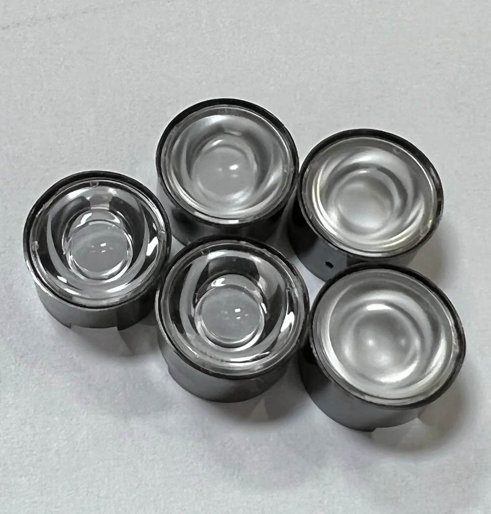 15mm 16mm 19mm 22mm 10pcs15/25/30/45/60/90/120 degrees LED Lens With ...