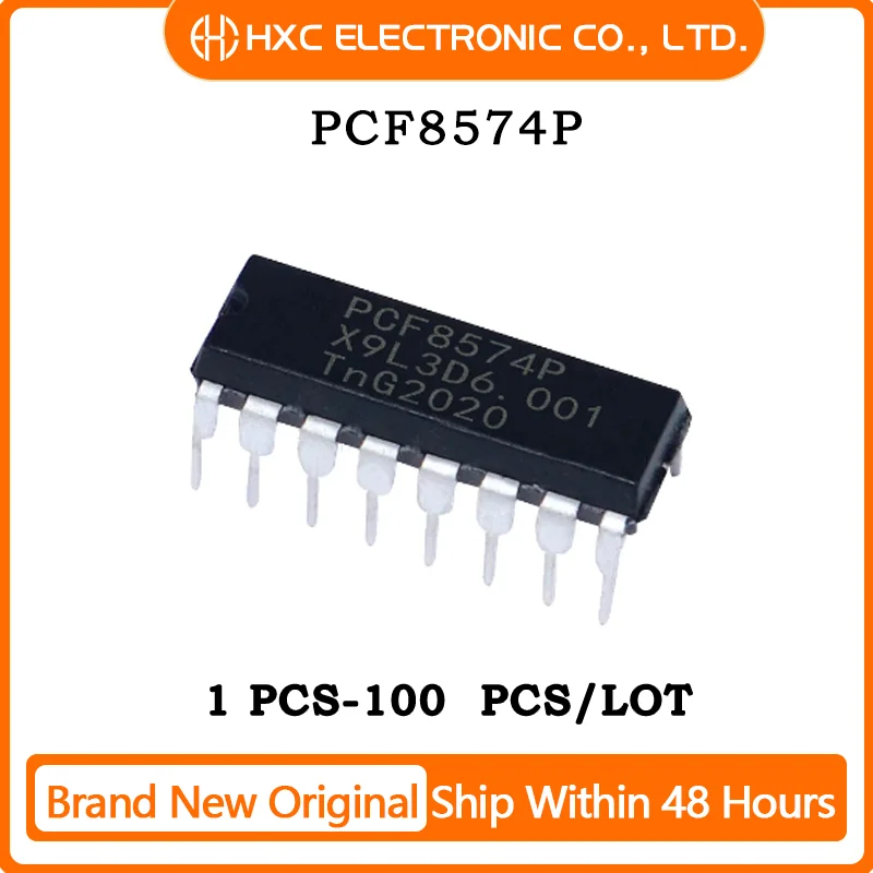 5PCS-10PCS-50PCS-100PCS-PCF8574P-112-PCF8574P-IC-XPNDR-100KHZ-I2C-16DIP ...