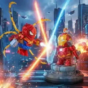 Nueva estatuilla de Spider Capy y Iron Capy - Capibara Spiderman Iron ...