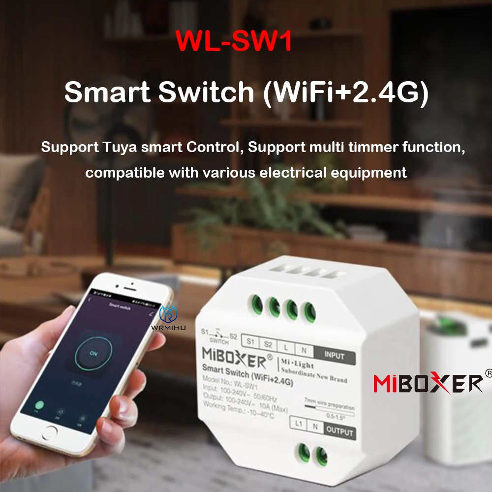 MiBoxer-LED-Controller-Wifi-2-4G-Smart-Switch-RF-Push-Dimmer-WL-SW1-100 ...