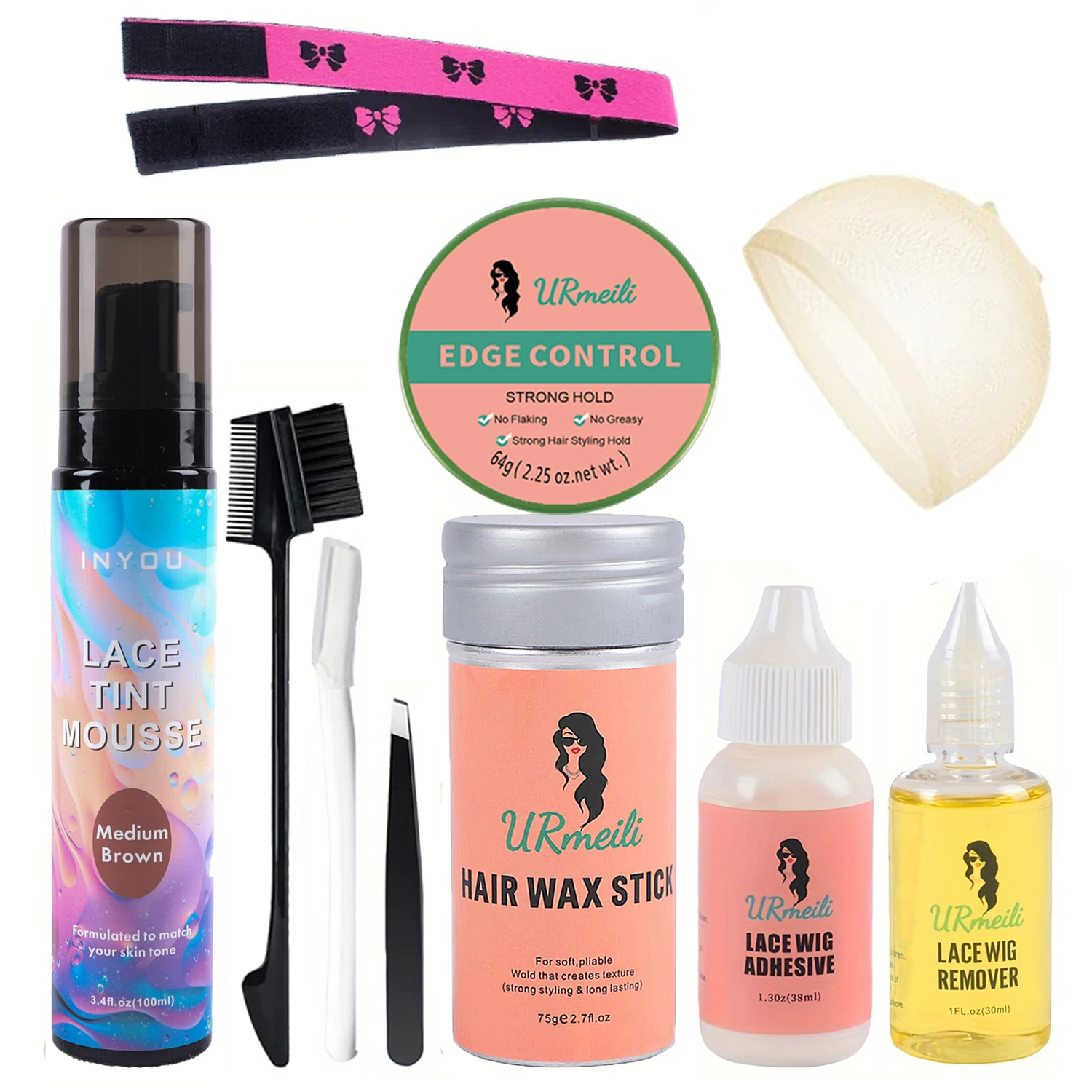 The-Complete-Hair-Extension-Kit-Waterproof-Lace-Wig-Glue-Remover-Wax ...