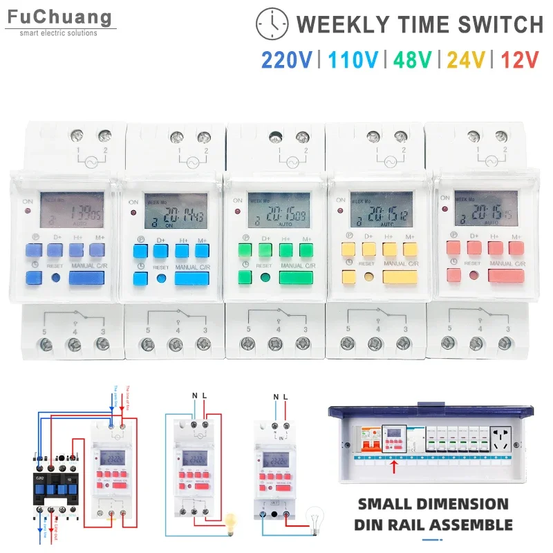 Multicolor-Customization-THC15A-THC30A-Weekly-7-Days-Programmable ...