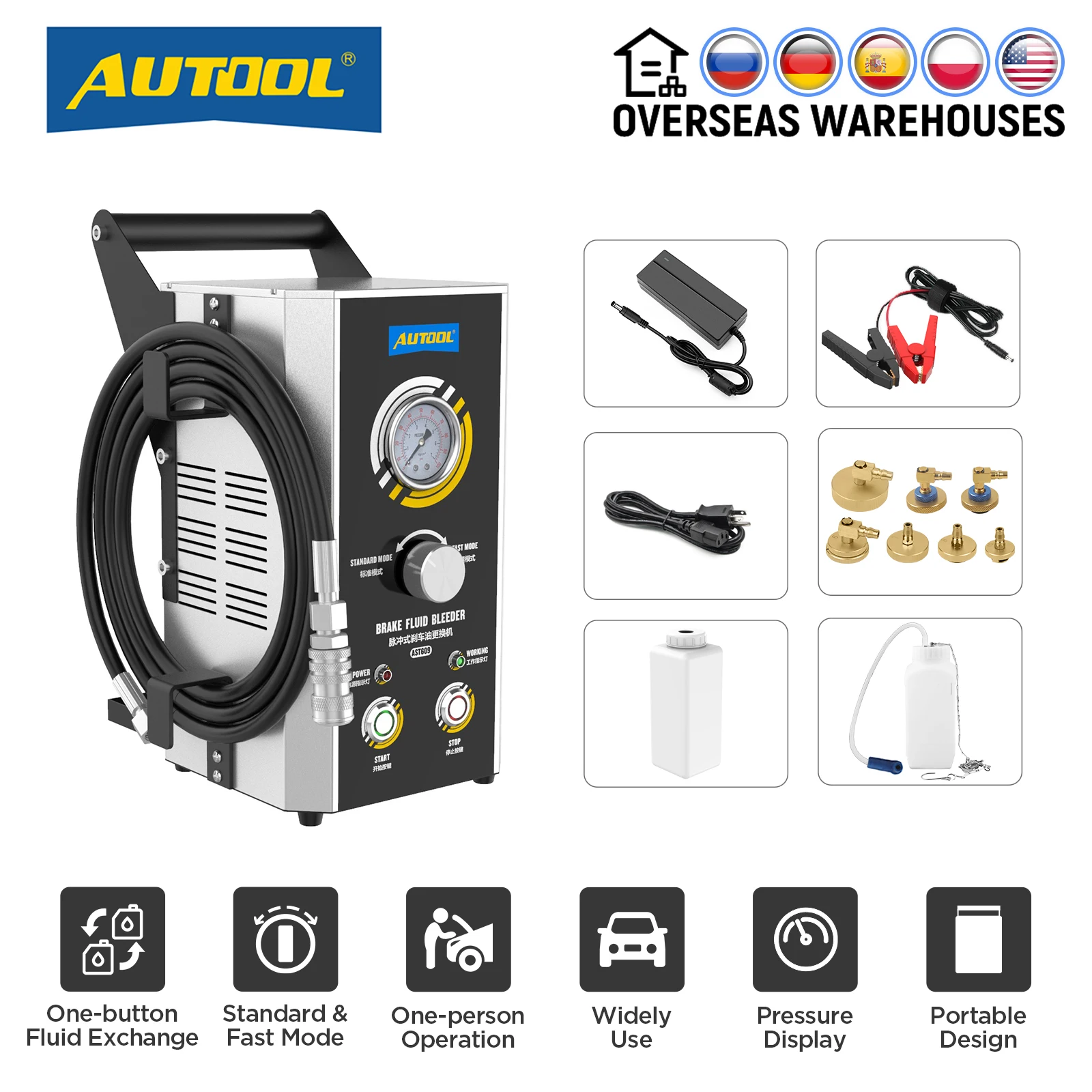 AUTOOL-AST609-Car-Pulse-Brake-Oil-Changer-Brake-Oil-Extractor-Oil-Pump ...