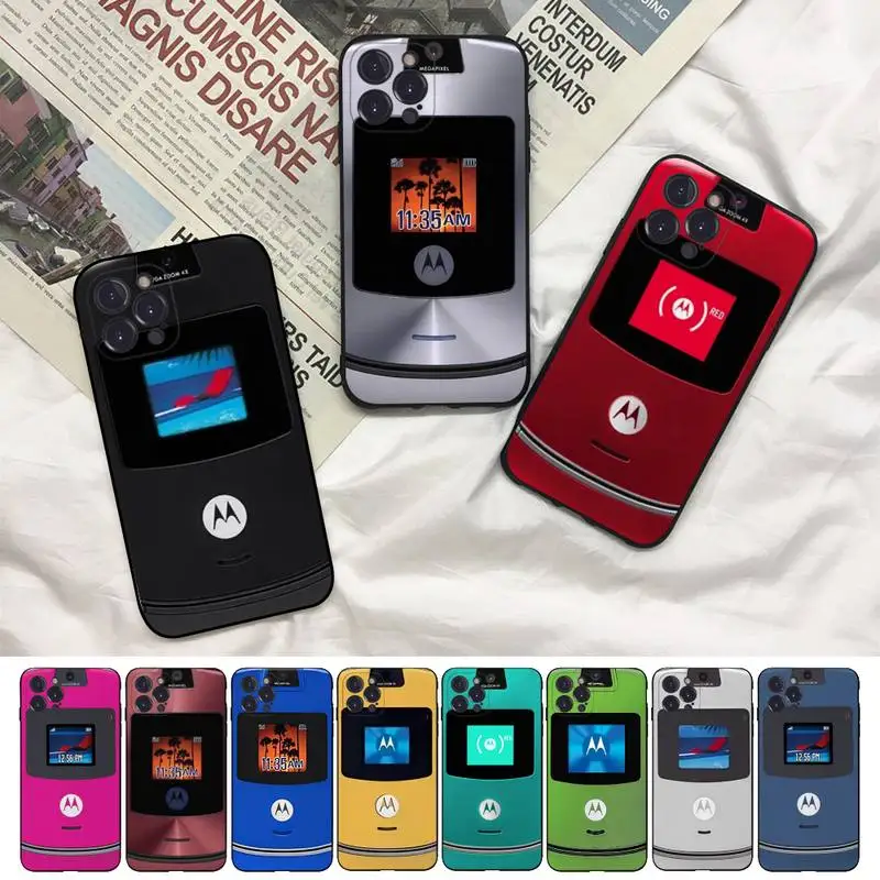 Motorola Razr Pink Phone Case For iPhone 8 7 6 6S Plus X SE 2020 XR XS ...