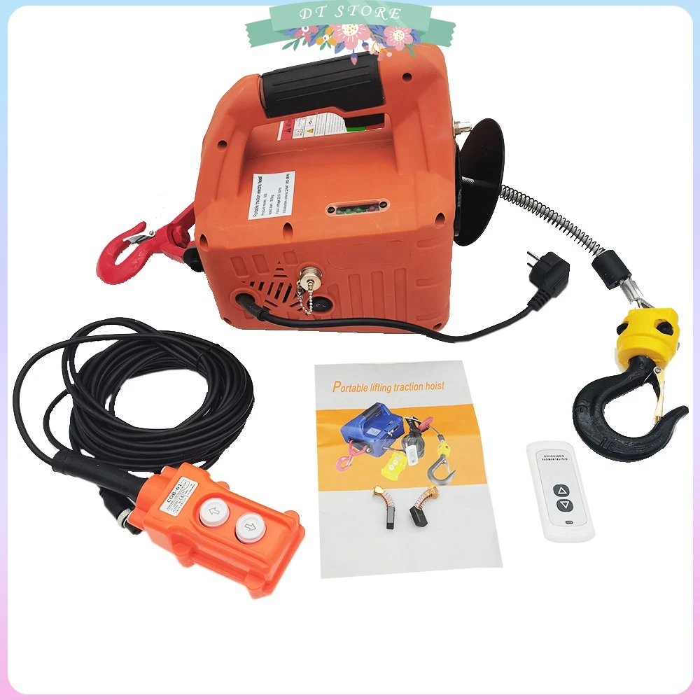 500KG-Electric-hoist-Portable-electric-hand-winch-traction-block ...