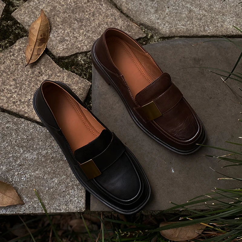 Heihaian-Loafer-Shoes-2023-Autumn-New-Retro-Style-Hong-Kong-Round-Head ...