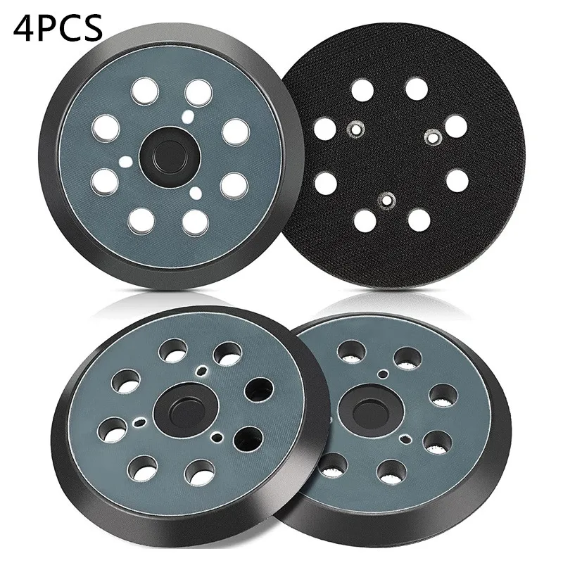 4 Packs 5 inch 8 Hole Replacement Sander Pads 5" Hook and Loop Sanding ...