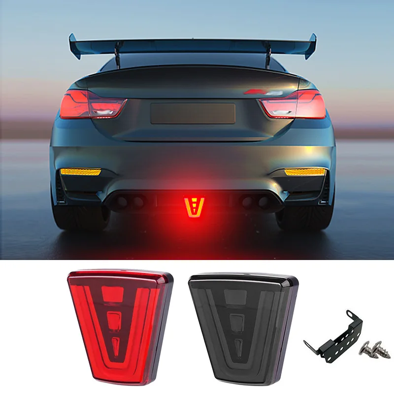 Led-Brake-Pilot-Lights-Sporty-F1-Style-Rear-Tail-Lights-12V-Car-Flash ...