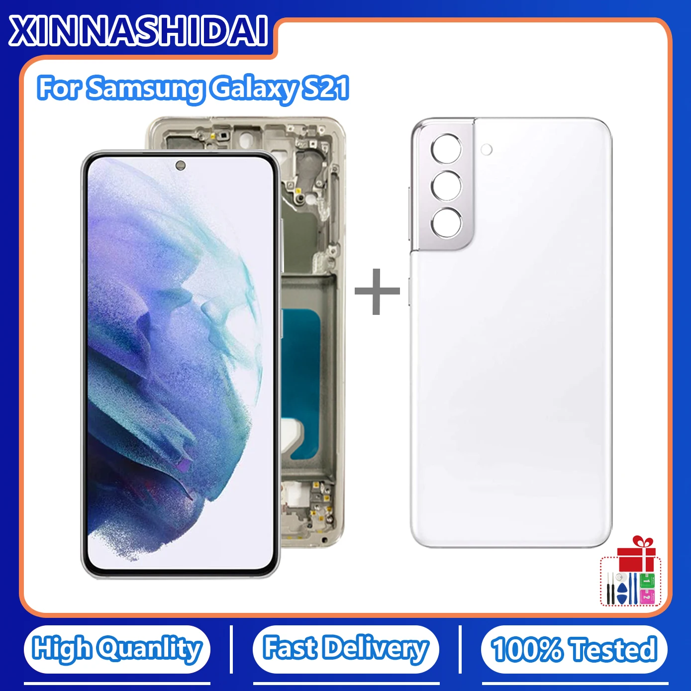 Brand-new-TFT-For-Samsung-Galaxy-S21-Lcd-G991-G990F-DS-with-Frame ...